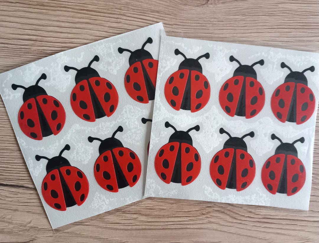 10 X Lady Bug Vinyl Decals/stickers.home Decor,party Stickers. - Etsy