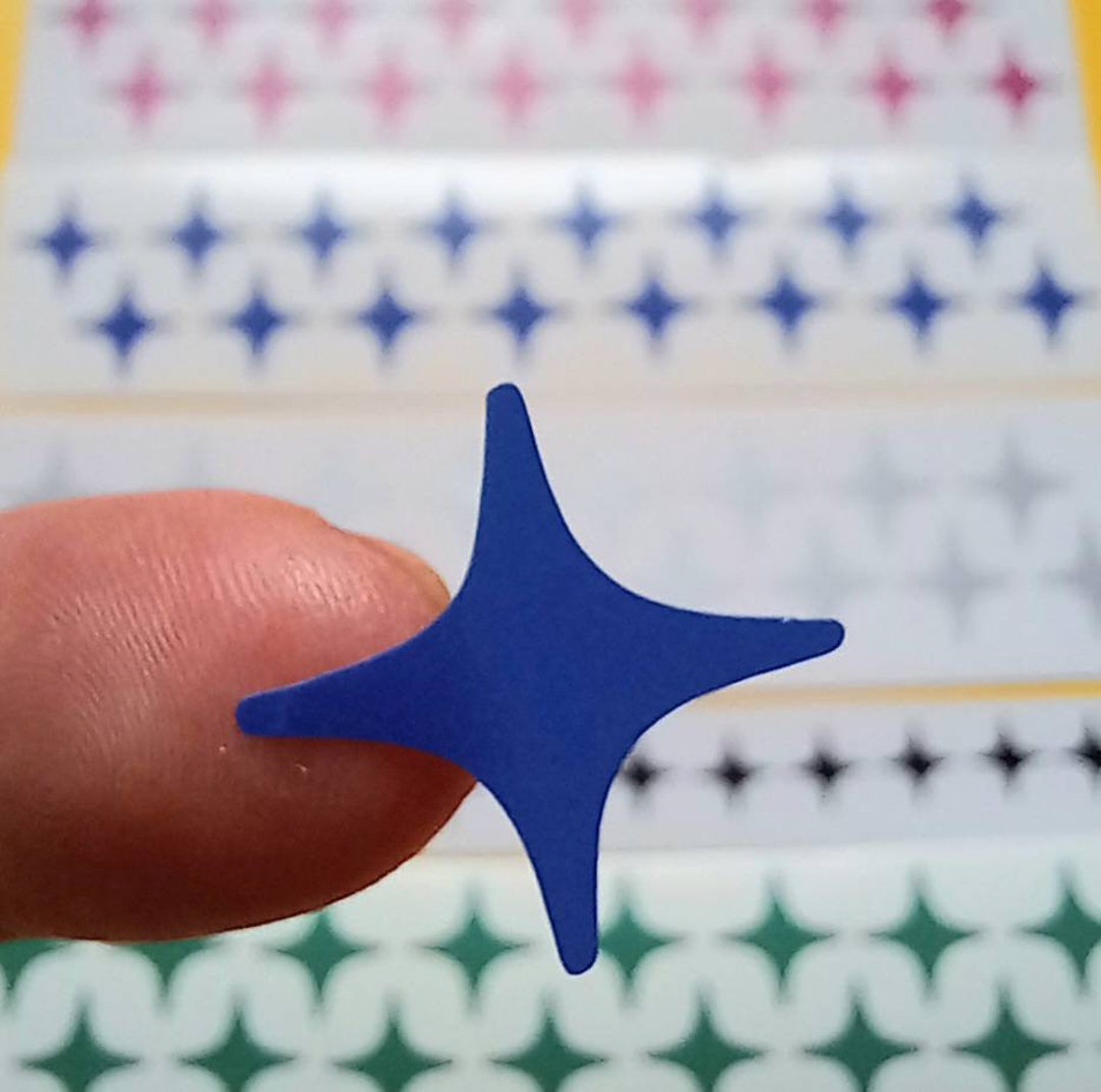 30 X Star Stickers, Vinyl Decal,retro Starburst Decals. - Etsy