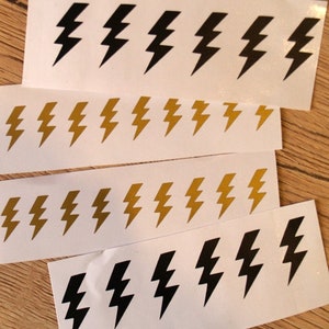 30 X Lightning Bolt Stickers, Bolt Vinyl Decal,flash Stickers - Etsy