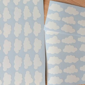 Set of 20 Cloud Stickers, Cloud Vinyl Decals. - Etsy