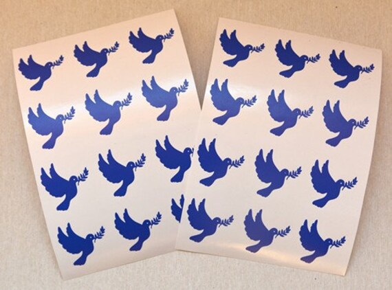 30 X Dove Stickers Vinyl Decalbird Decal. | Etsy