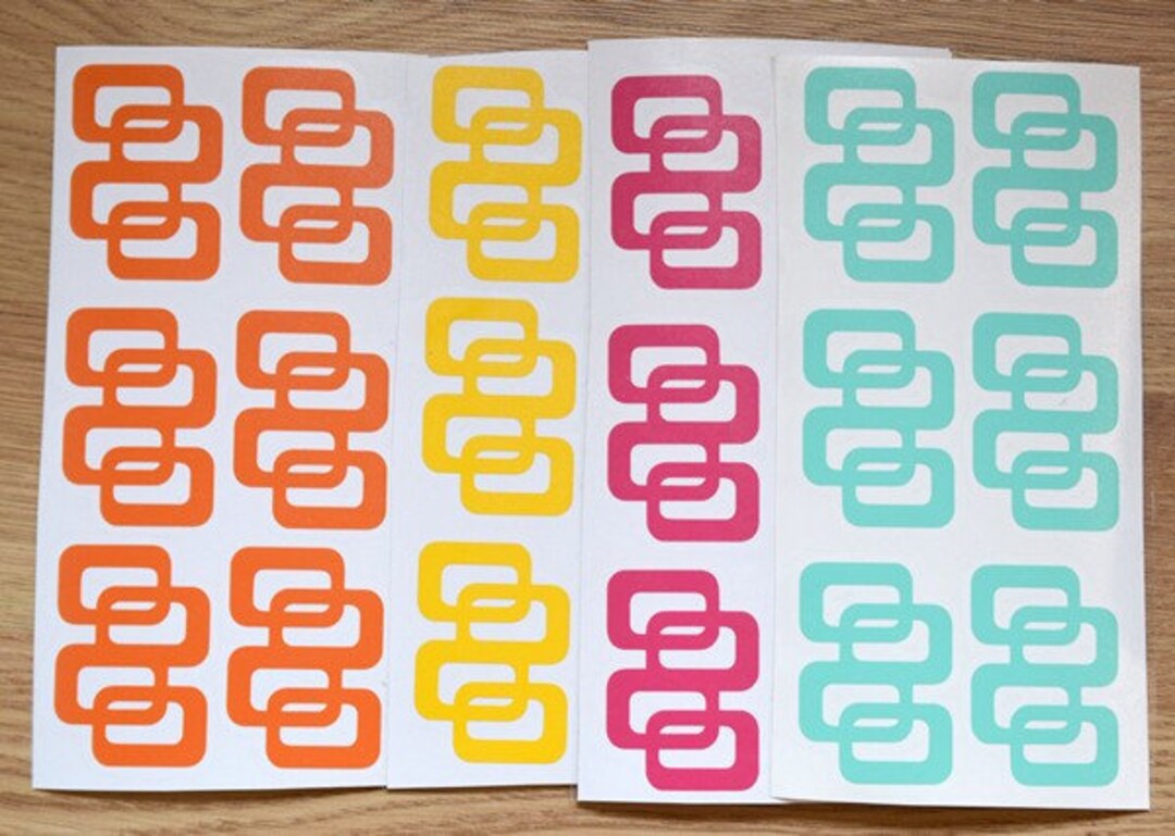 6 X Mid Century Decal,retro Decals.mid Century Decor. - Etsy