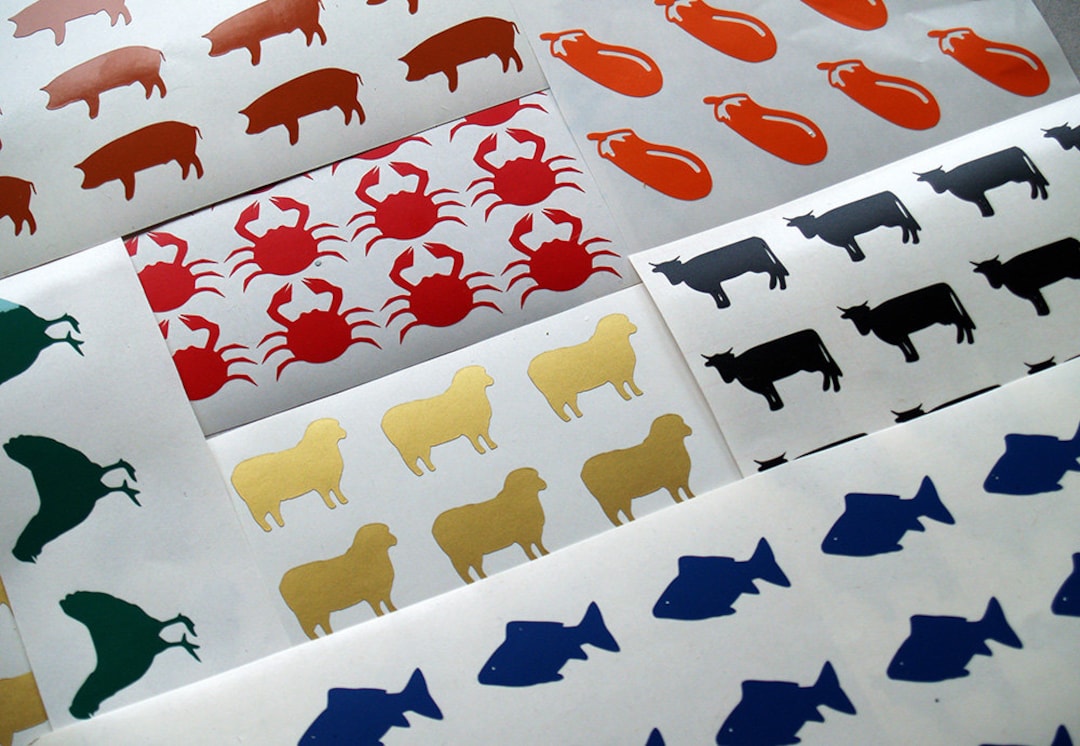 Menu Stickers,meal Choice Sticker,food Choice Sticker,table Stickers ...