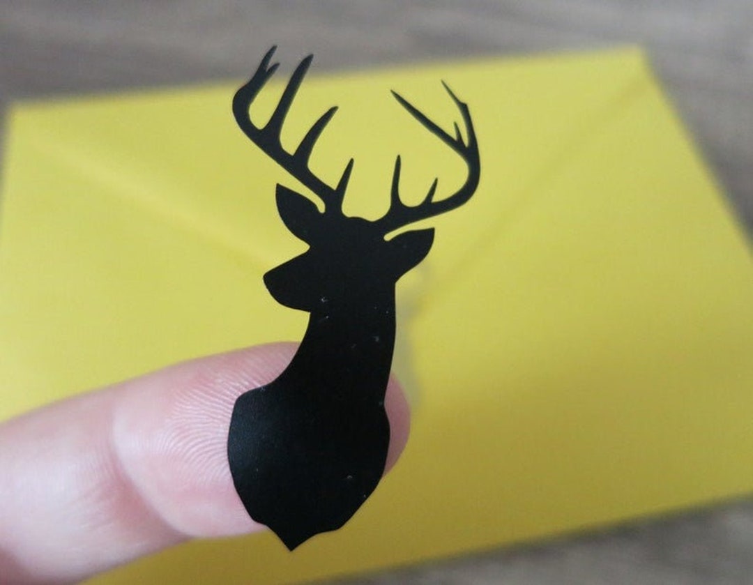 20 X Deer Stickers, Deer Vinyl Decal,deer Head Decal. - Etsy
