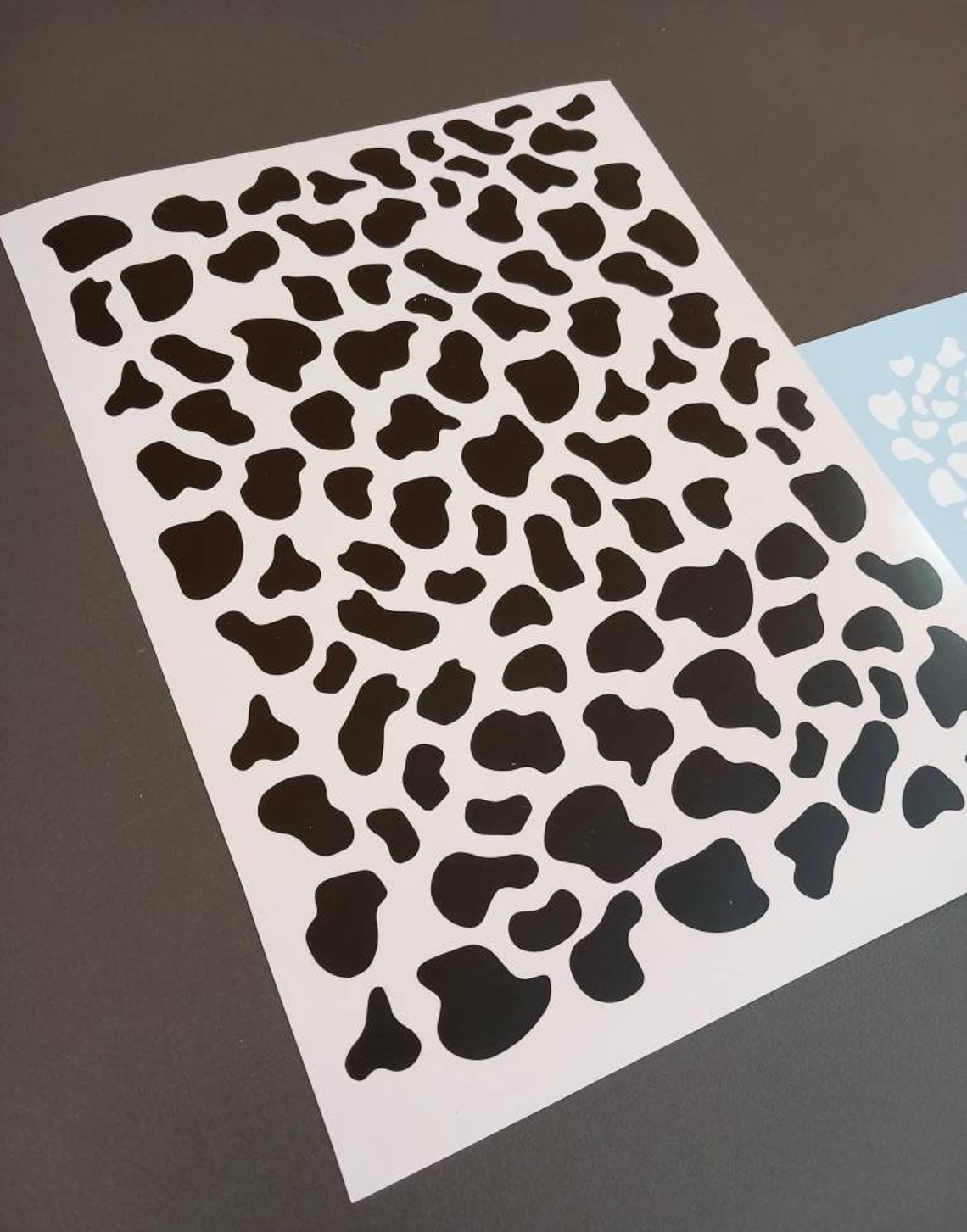 Cow Print Sticker Sheet .cow Print Stickers.cow Spots . - Etsy