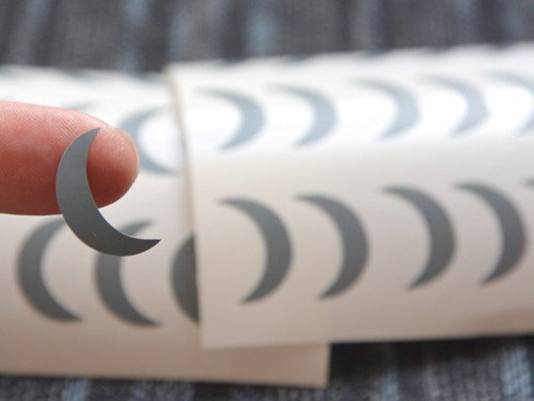 30 X Moon Stickers, Moon Vinyl Decal, - Etsy