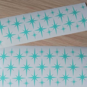 30 X Star Stickers, Vinyl Decal,retro Starburst Decals. - Etsy