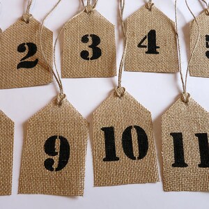 Burlap Table Numbers.Reception Table Numbers, Rustic Wedding, Wedding ...