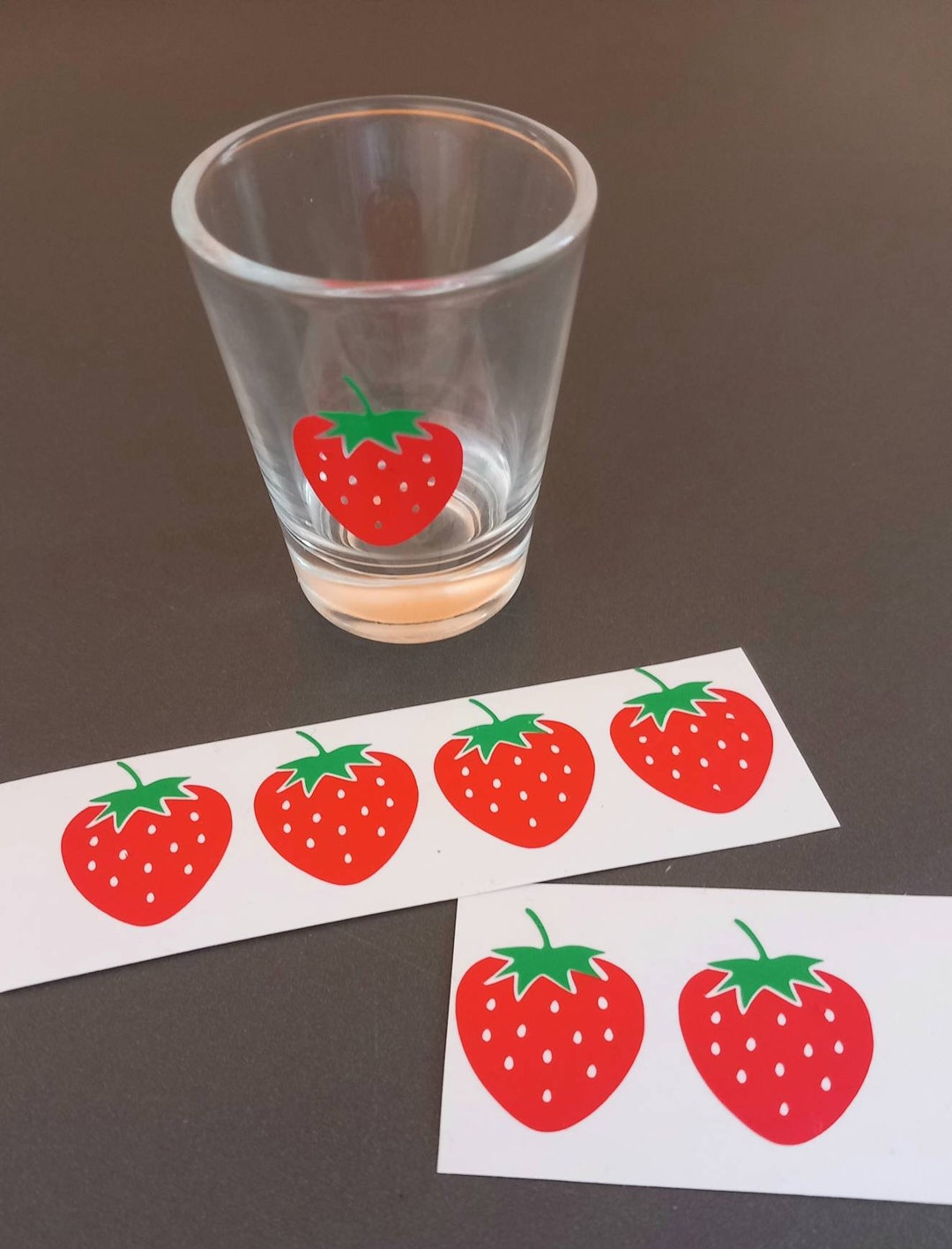 Set of 12 X Strawberry Vinyl Decals/stickers.berry Decals. - Etsy
