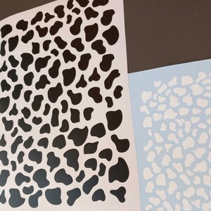 Cow Print Sticker Sheet .cow Print Stickers.cow Spots . - Etsy