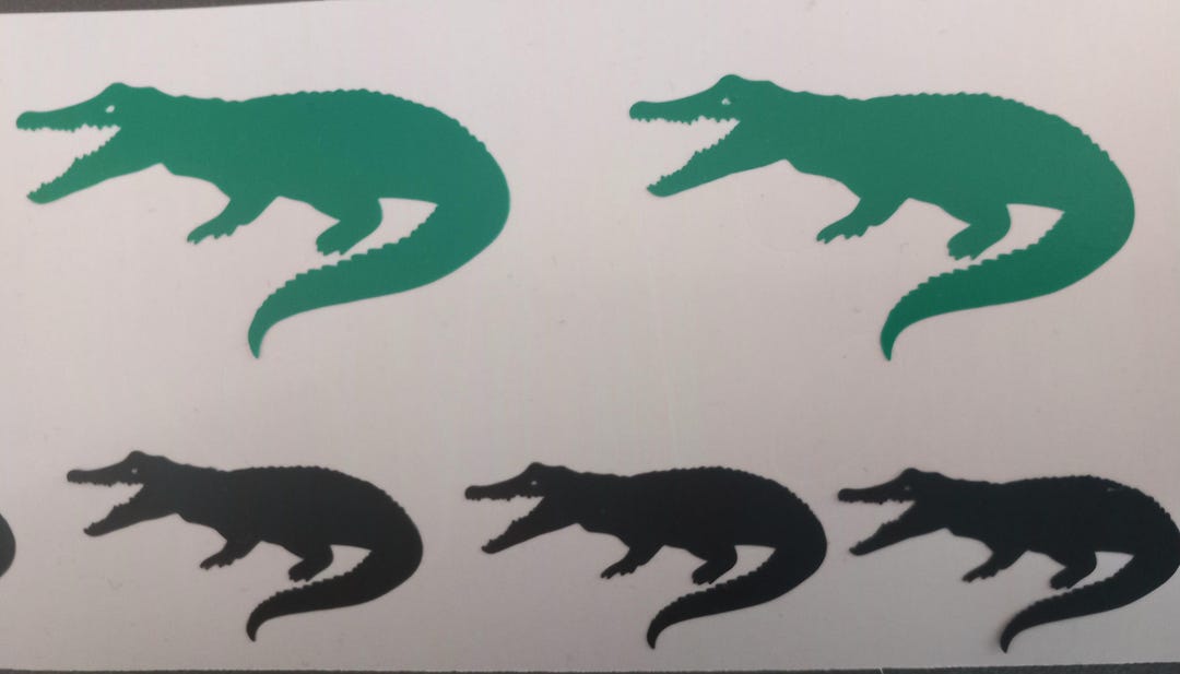 20 X Alligator Vinyl Decal, Reptile Decals. Crocodile Decals/stickers ...