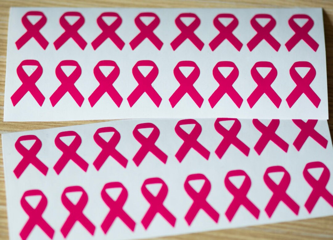 Set of 20 X Ribbon Vinyl Decals/stickers.breast Cancer Decals. - Etsy