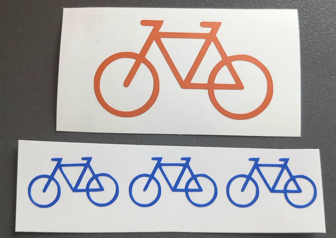 Set of 12 X Bike Vinyl Decals/stickers.bicycle Decals. - Etsy