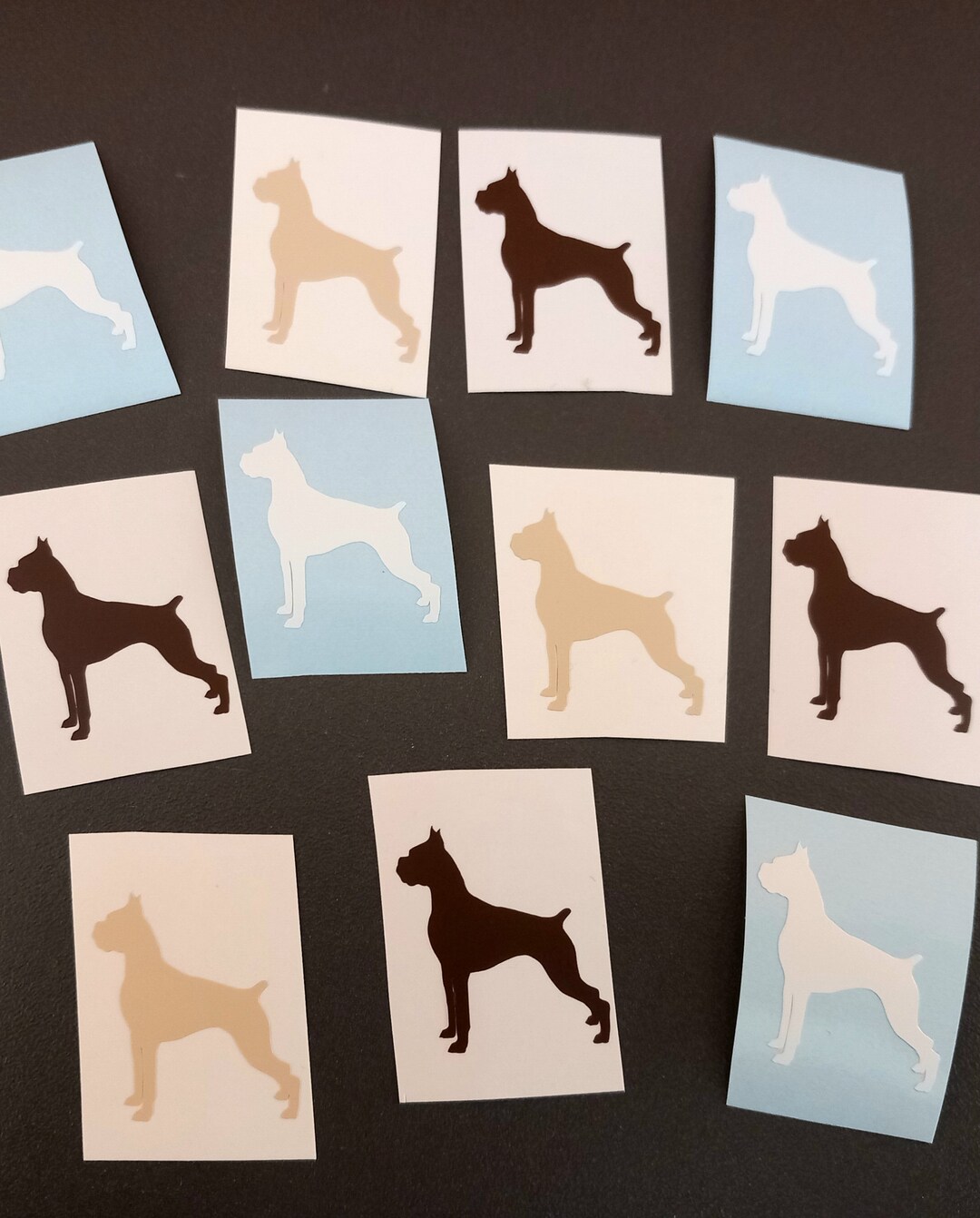 Set of 20 X Dog Vinyl Decals/stickers. Boxer Decal. - Etsy