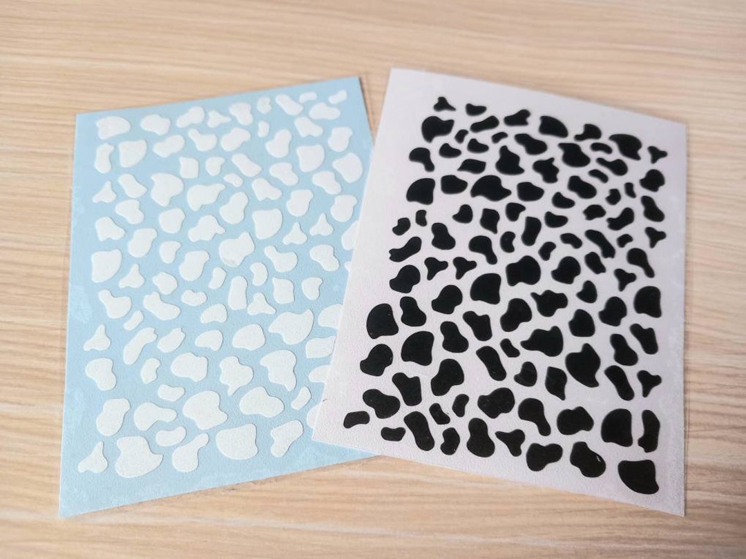 Cow Print Sticker Sheet .cow Print Stickers.cow Spots . - Etsy
