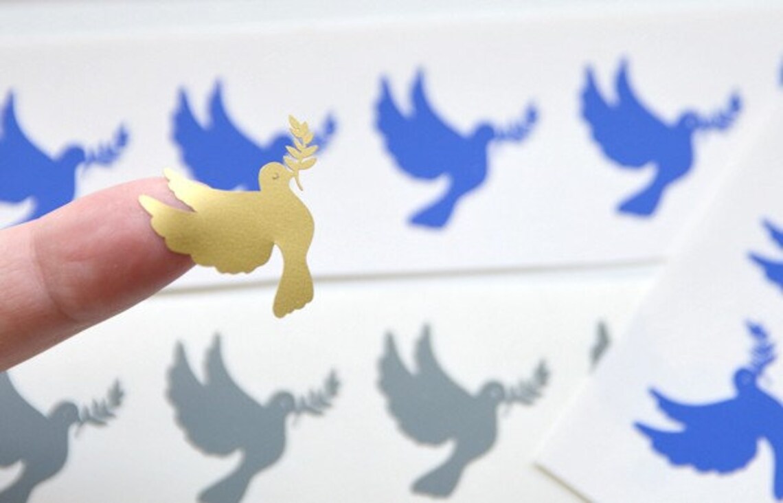 30 X Dove Stickers Vinyl Decalbird Decal. - Etsy