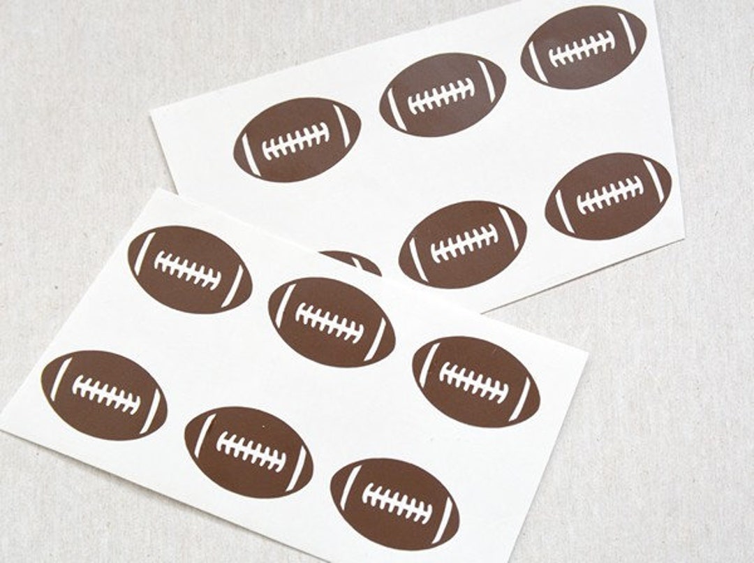 Set of 20 Football Stickers, Ball Vinyl Decals. - Etsy