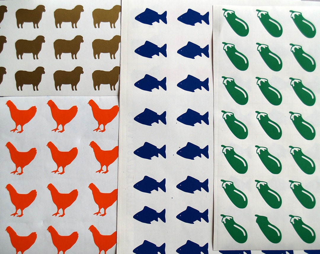 Menu Stickers,meal Choice Sticker,food Choice Sticker,table Stickers ...