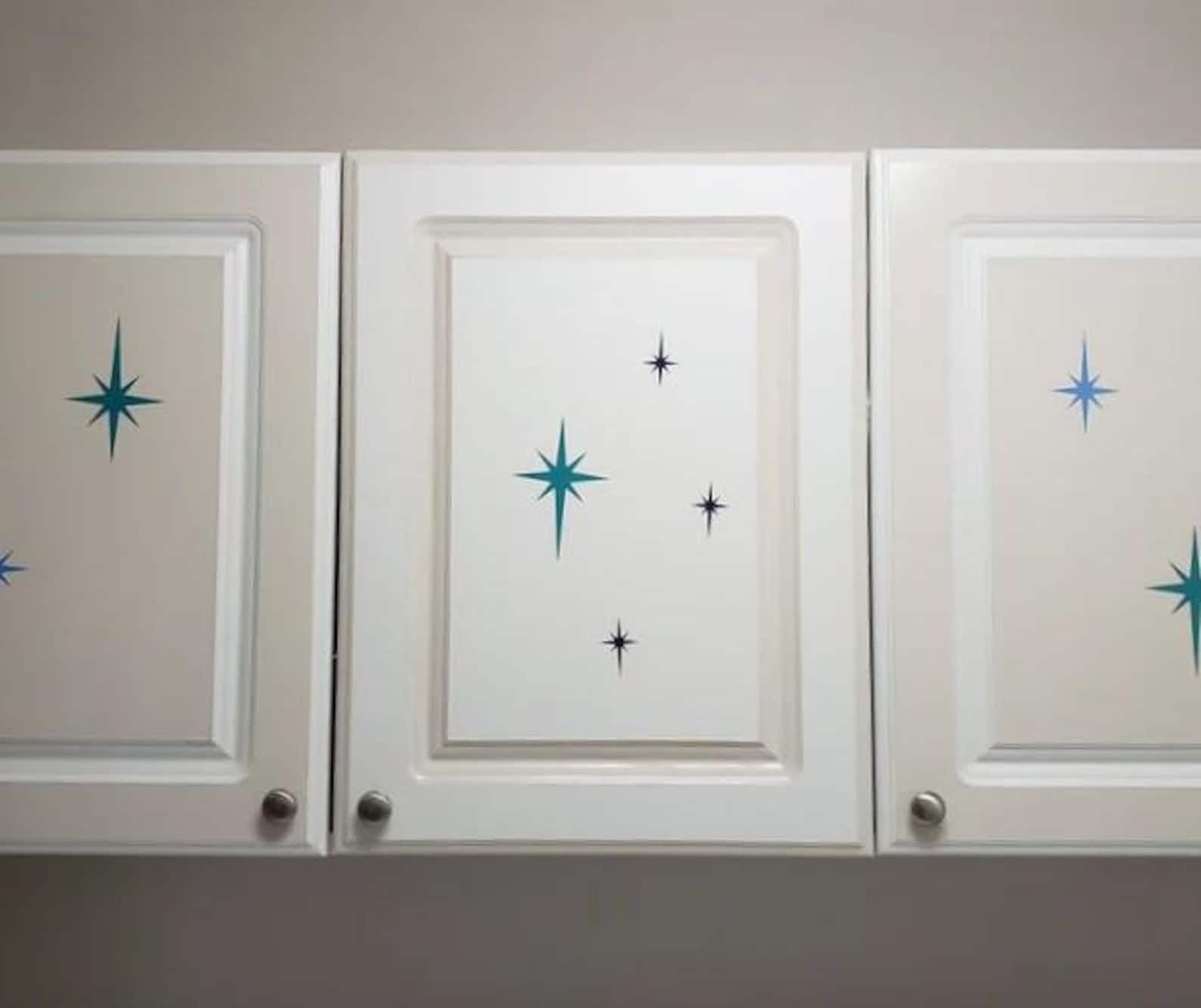 30 X Star Stickers, Vinyl Decal,retro Starburst Decals. - Etsy