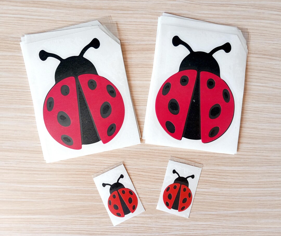 10 X Lady Bug Vinyl Decals/stickers.home Decor.party Stickers. - Etsy