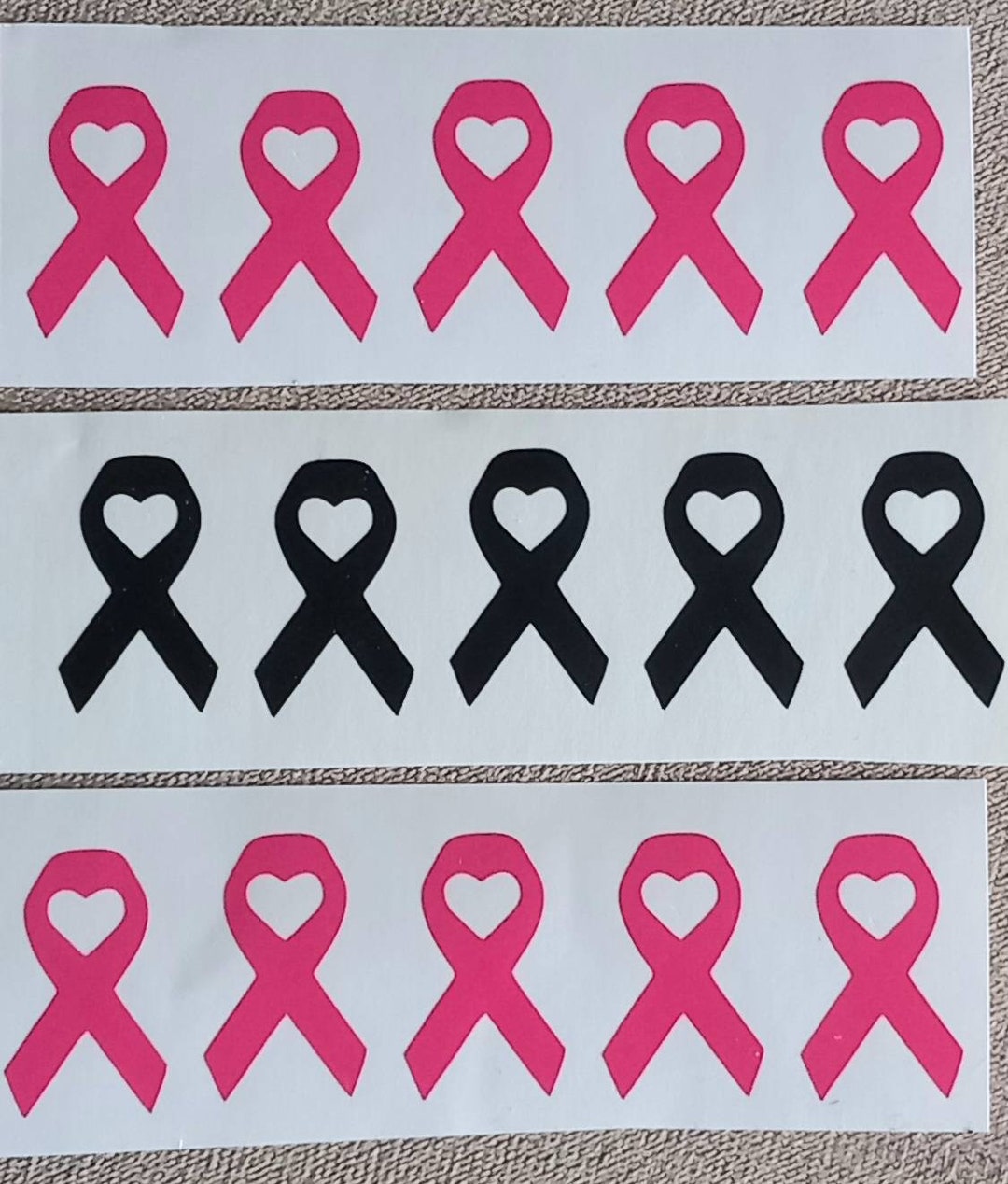 Set of 20 X Ribbon Vinyl Decals/stickers.breast Cancer Decals. - Etsy