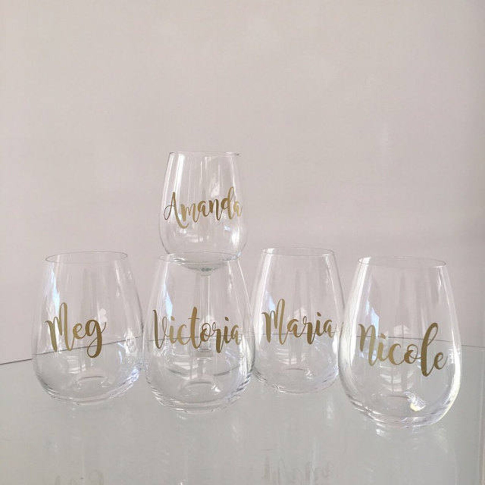 Custom Name Decal for Wine Glass / DIY Decal. - Etsy