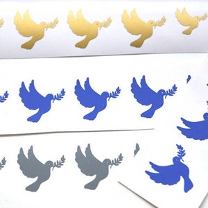 30 X Dove Stickers, Vinyl Decal,bird Decal. - Etsy