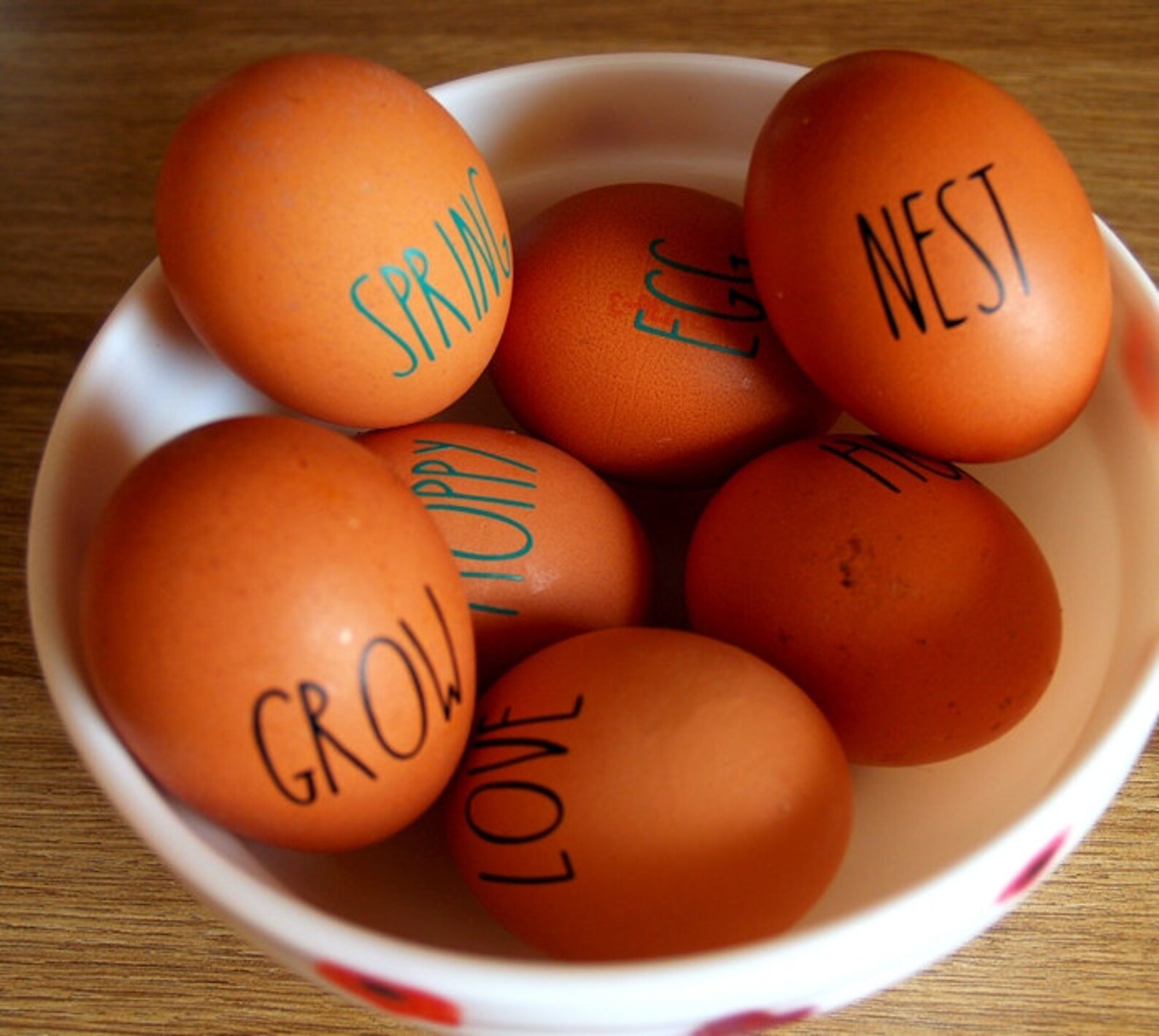 Set of 20 Rae Dunn Inspired Easter Egg Decals. - Etsy