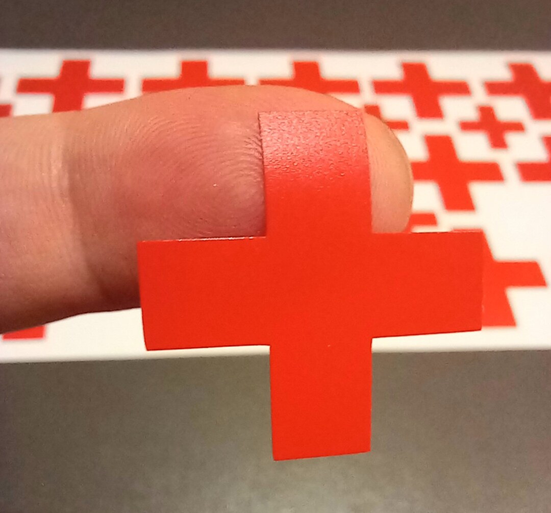 20 X Cross Stickers, Medical Decals,emergency Stickers. Swiss Cross ...