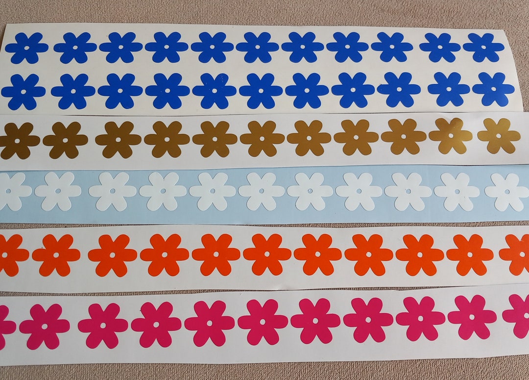 20 X Flower Vinyl Decals/stickers. Home Decor Decal. - Etsy