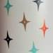 30 X Star Stickers Vinyl Decalretro Starburst Decals. - Etsy