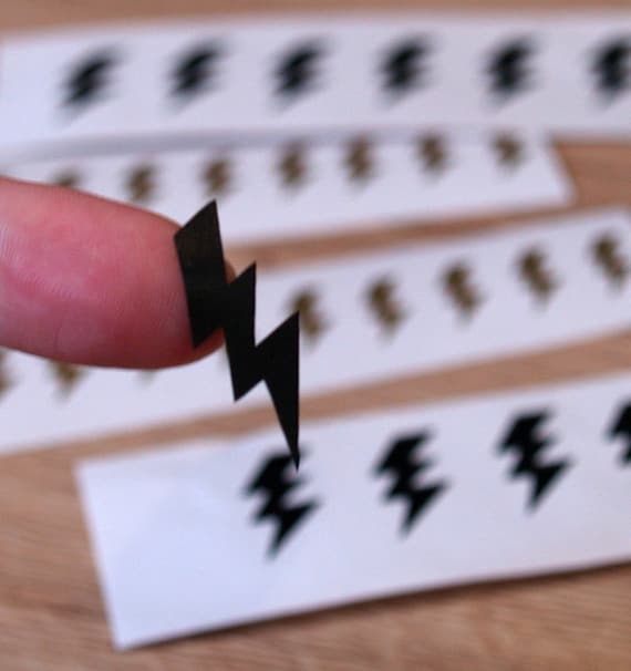 30 X Lightning Bolt Stickers Bolt Vinyl Decalflash Stickers - Etsy