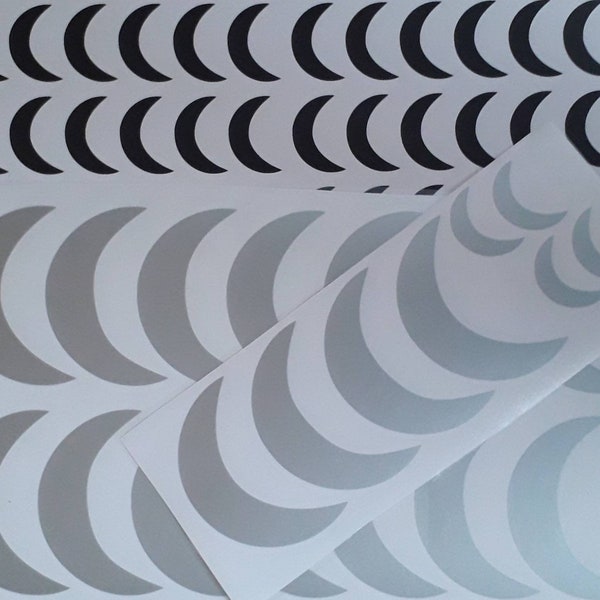 Crescent Moon Decal - Etsy