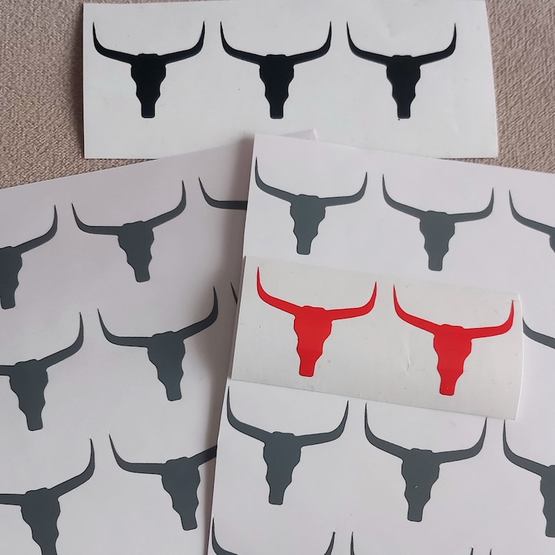 Cow Head Decal - Etsy