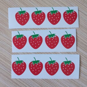 Set of 12 X Strawberry Vinyl Decals/stickers.berry Decals. - Etsy