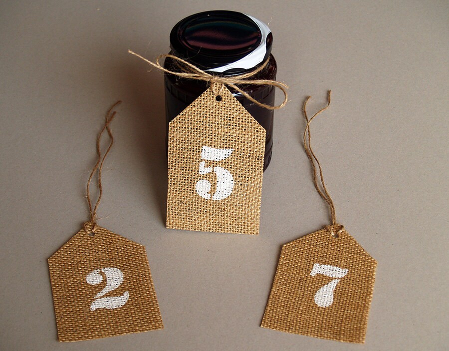 Burlap Table Numbers.Reception Table Numbers Rustic Wedding | Etsy