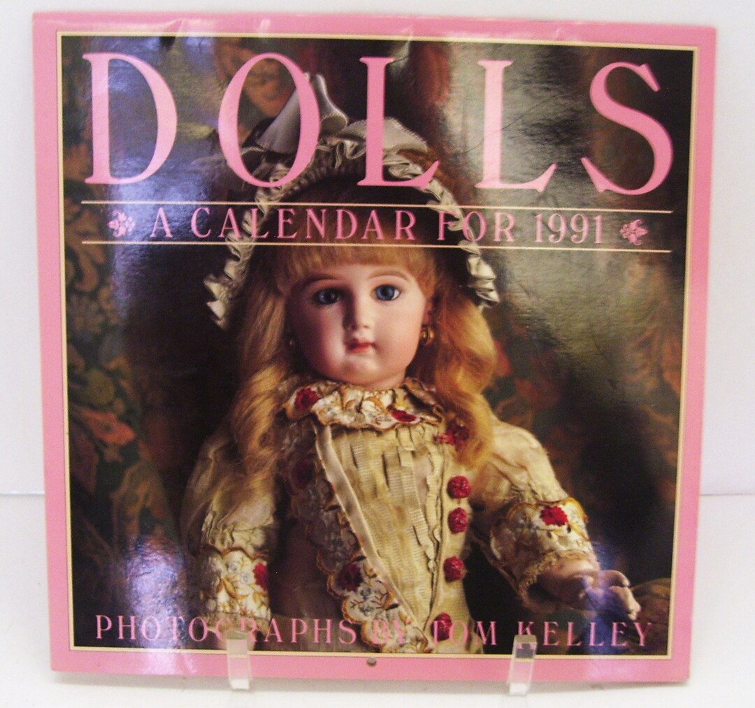 1991 Antique French Dolls Calendar Photographs of Victorian Fashion ...