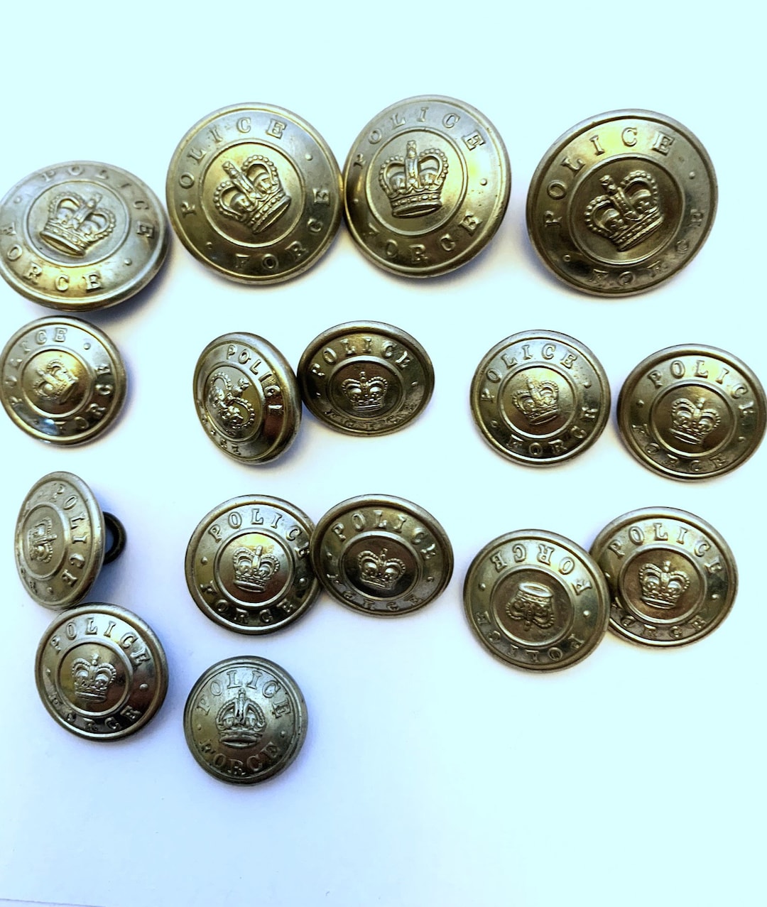 Vintage Canadian Police Force Uniform Buttons: J H Guant & Son ...