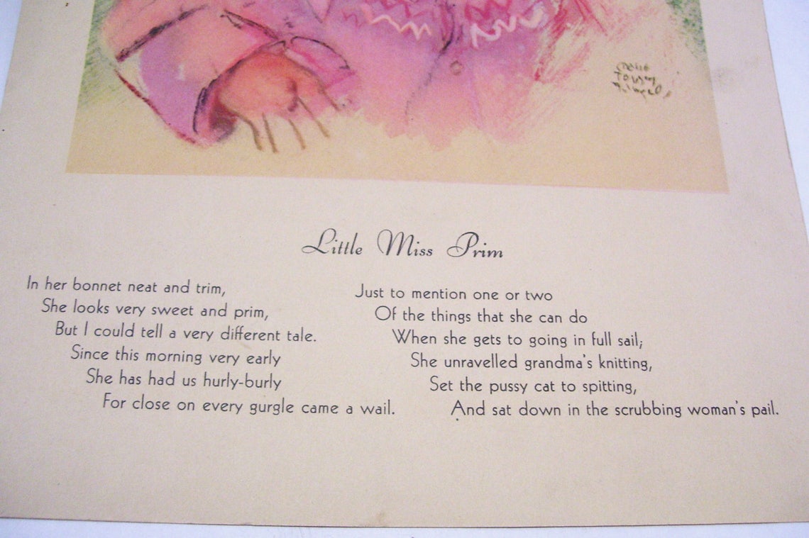 Maud Tousey Fangel the Twins and Little Miss Prim Babies Book | Etsy Canada