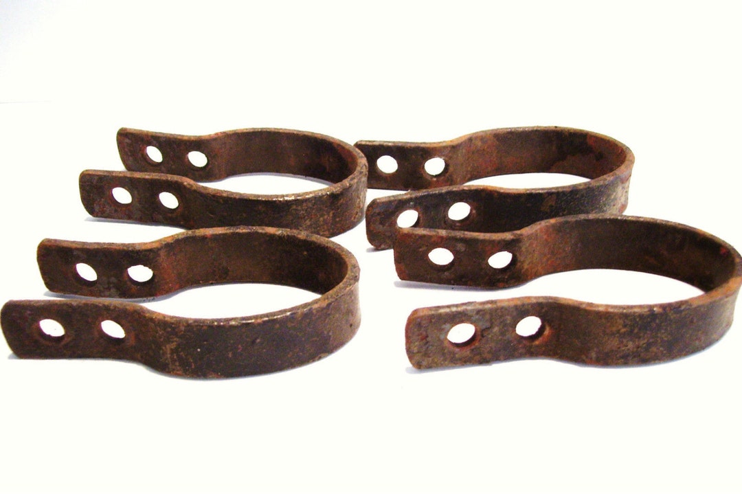 Antique Iron Gate Hinge Brackets: Primitive Post Mounts, Set of 4 - Etsy