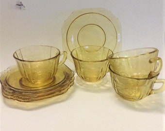 Madrid Amber Tea Set - Etsy