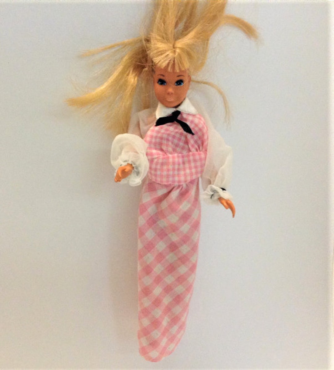 1971 Sun Set Malibu 9" Skipper Doll Barbie Sister Blonde Rooted Hair ...