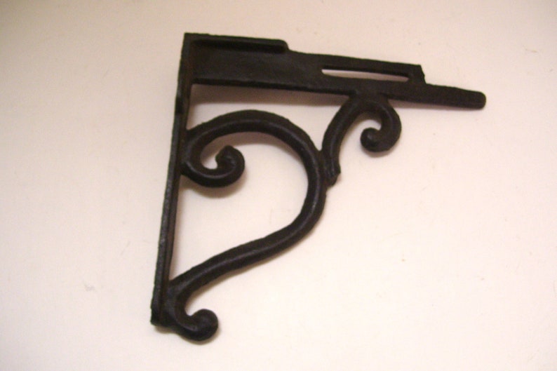 Antique Cast Iron Bracket for Shelf or Hanging Plant 7.75 X - Etsy