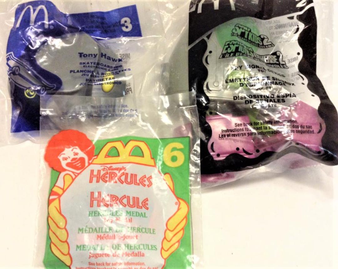 Mcdonalds Happy Meal Toys: Spy Kids, Hercules, Tony Hawk - Etsy