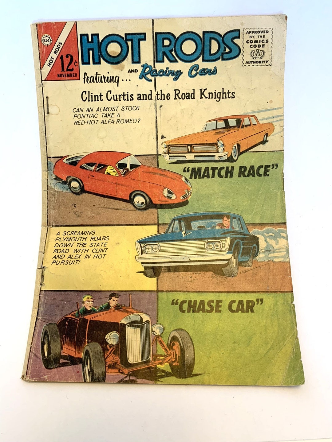 1963 Hot Rods and Racing Cars Charlton Comic Book Vol 1 #66 Silver Age ...