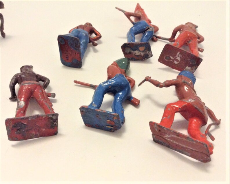 Lot of 12 Miniature Lead Native American Indians Britains and | Etsy