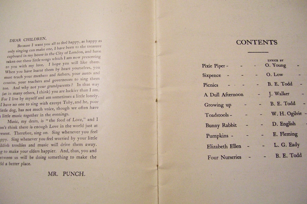 1920s Punch Magazine Songs From Punch Eleanor Farjeon Ill. - Etsy