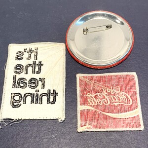 Vintage 1980s Coca-cola Coke Pinback Badge and Patches - Pre-owned but Unused Condition - Etsy
