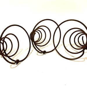3 Vintage Coiled Bed Springs Rusted Primitive Decor Crafts - 3 1/4" X 3 ...