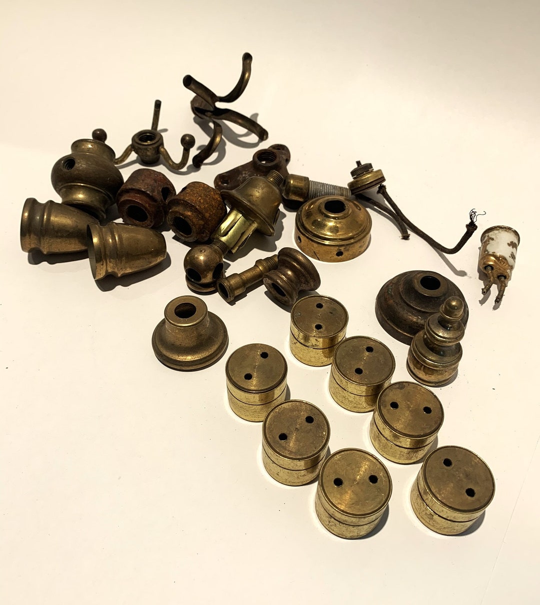 Assorted Lot of 25 Vintage Lighting Parts for Lamp Restoration - Etsy